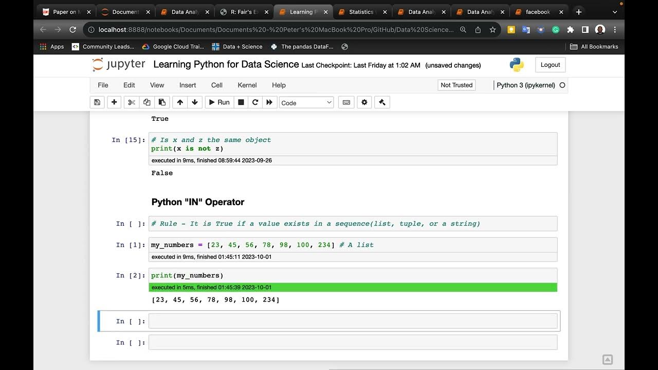 Python Special Operators - IN - YouTube