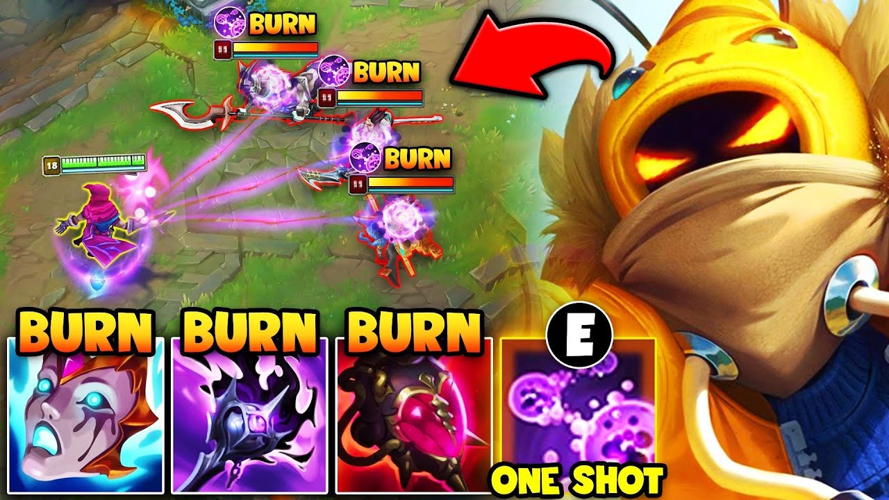 Malzahar but I build every burn item in the game and my E melts you ...