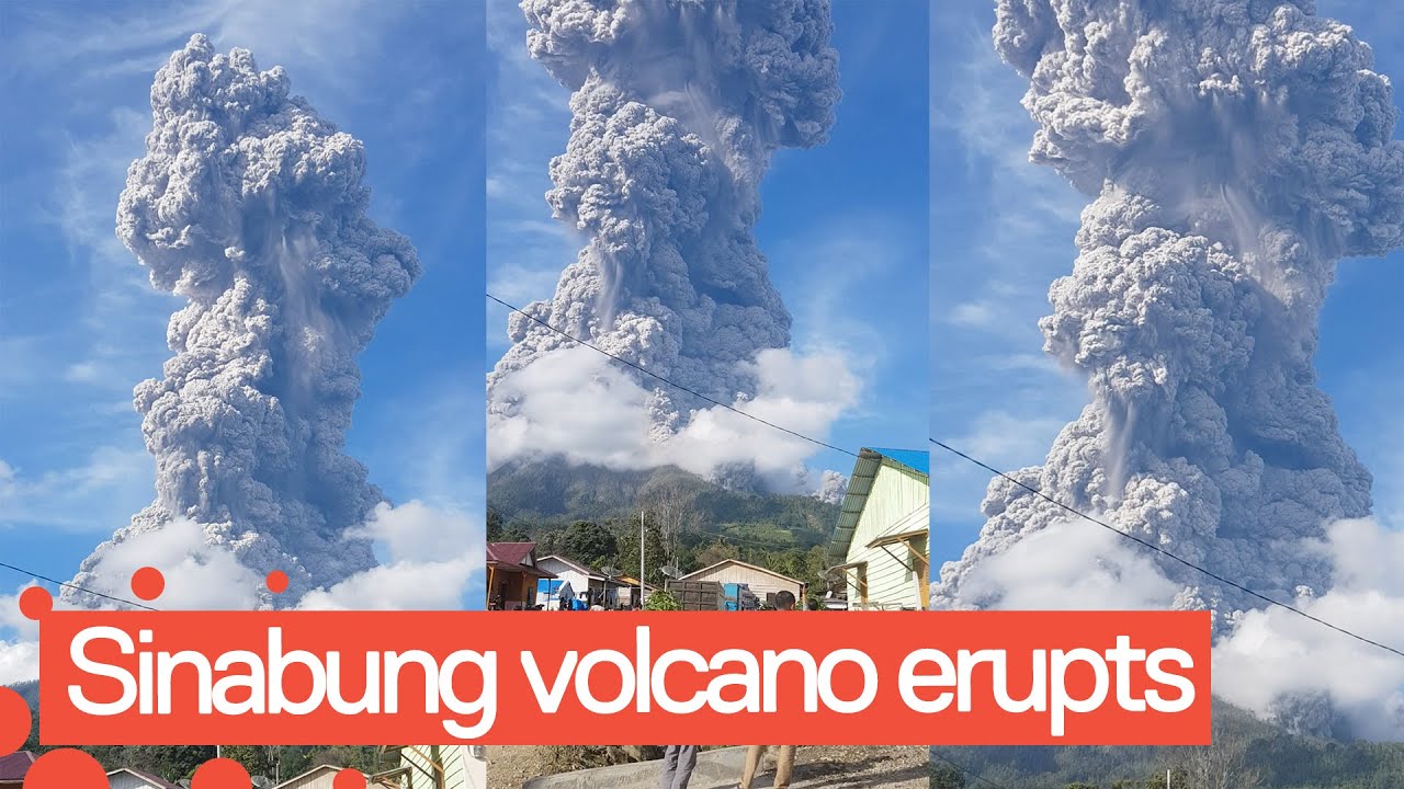 Latest Footage Of Indonesia's Mount Sinabung Erupting - 2019 - YouTube