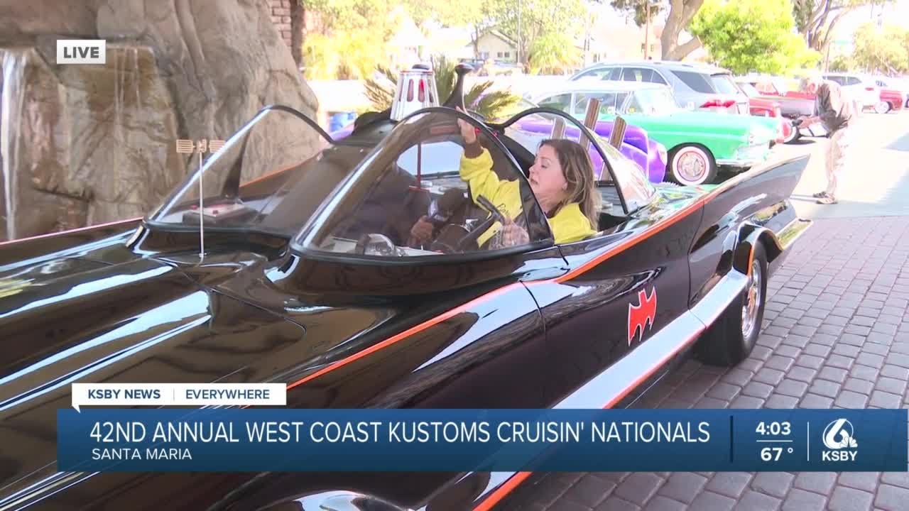 Batmobile from 1966 TV show to appear at Santa Maria car show - YouTube