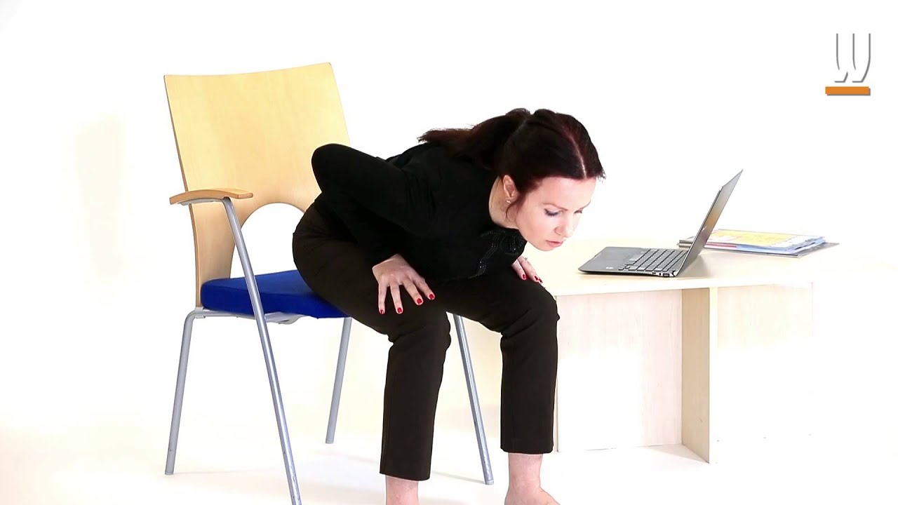Yoga poses to improve posture at your desk - YouTube