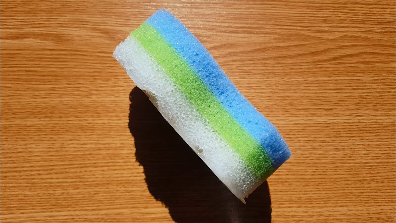 Frozen massage sponge squeezing & rippinf ASMR |WATCH IN HD| - YouTube