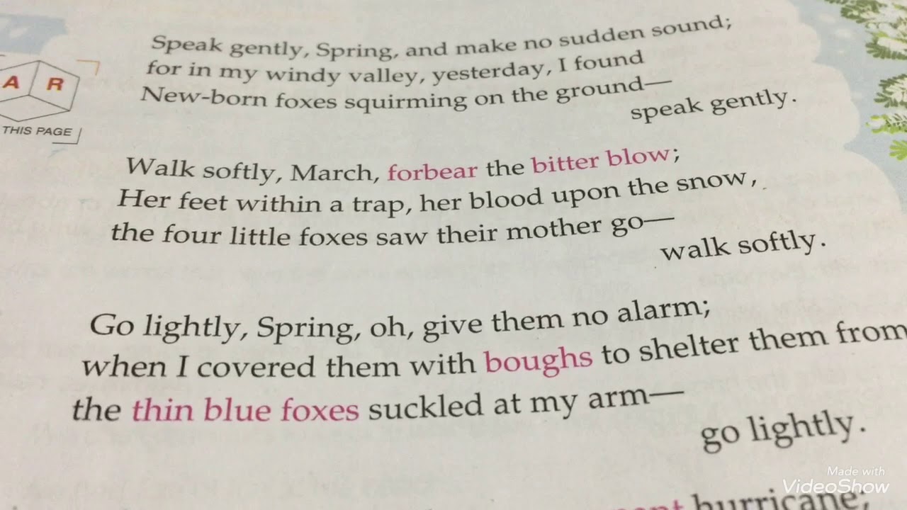 Four Little Foxes | # Literature Poem Series | Part 2| By Harman ...