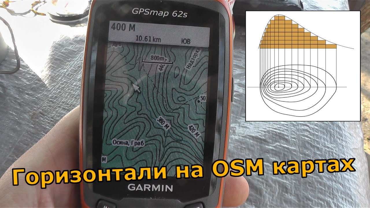 Горизонтали для Garmin на OSM картах (изогипсы для навигатора) - YouTube