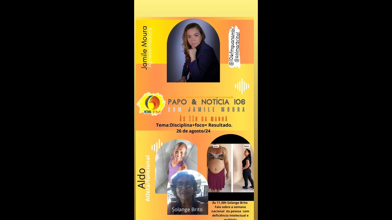 #Papo e Notícia 106 | José Aldo e Solange Brito da Apae - YouTube