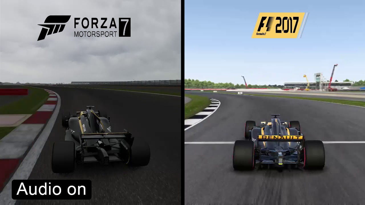 Forza 7 VS F1 2017 (Renault R.S.17 Comparison) - YouTube