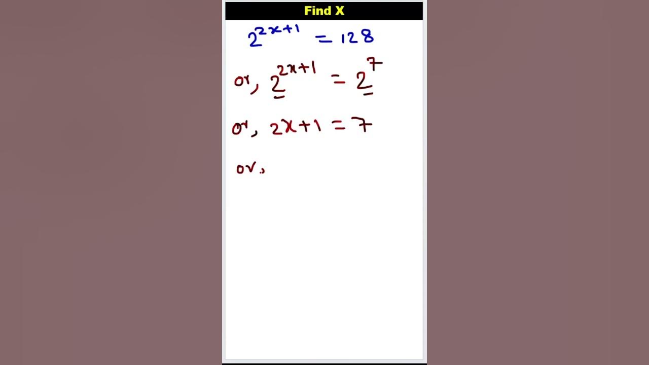 A Nice math Olympiad Exponential Problem #short #olympiad #mathematics #maths #exponents - YouTube