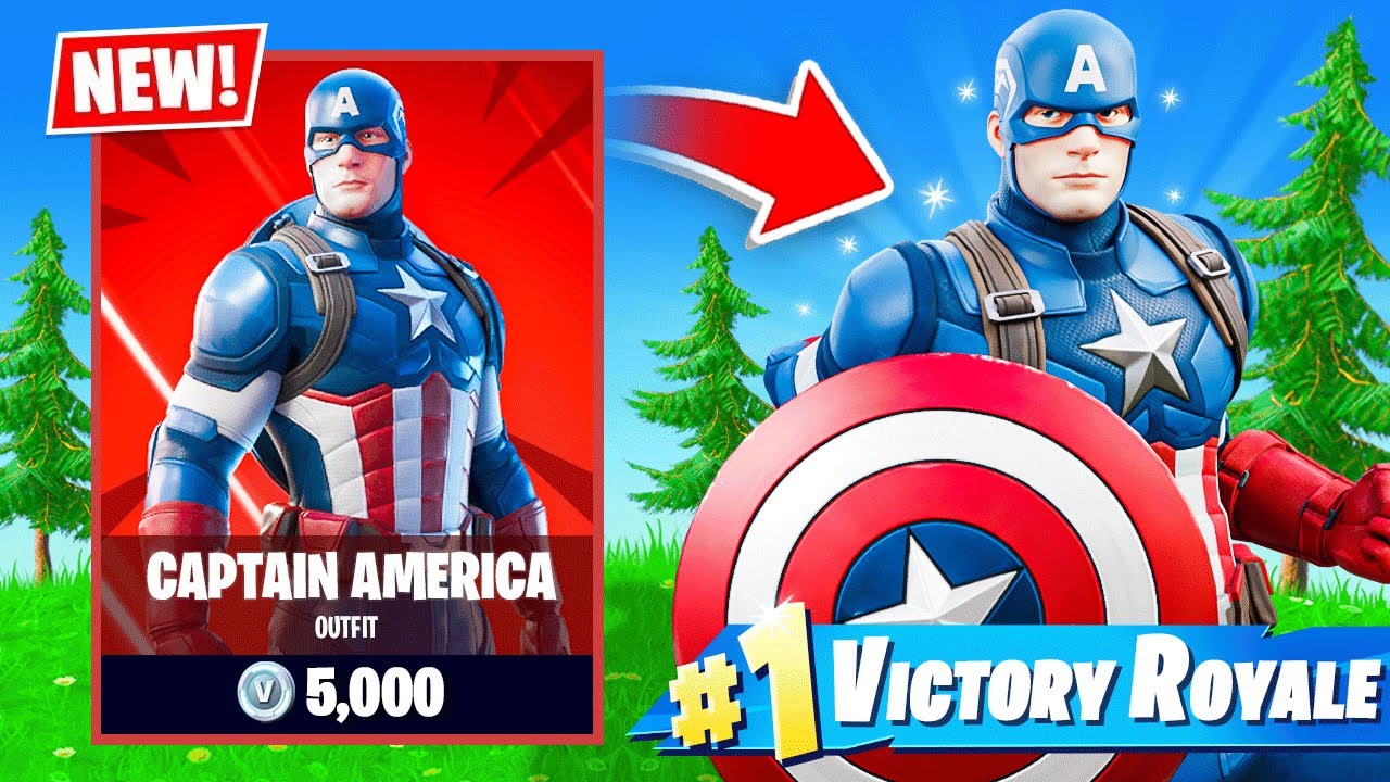 CAPTAIN AMERICA in FORTNITE! - YouTube