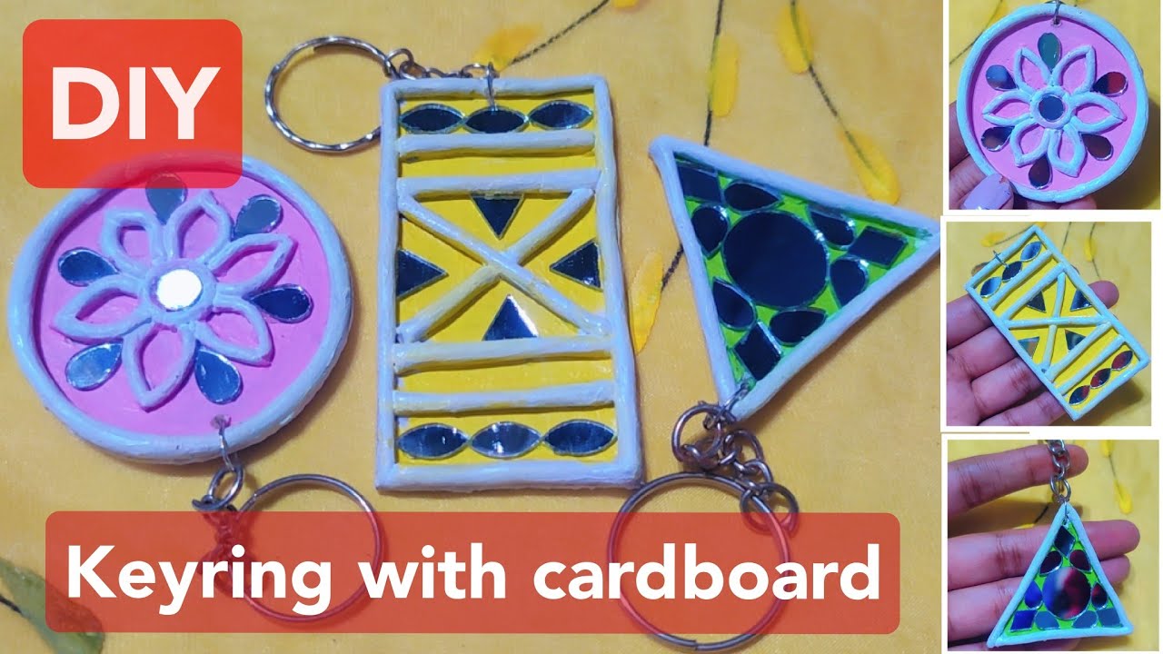 Lippan art style Keychain || Handmade Keychain || Keyring using ...