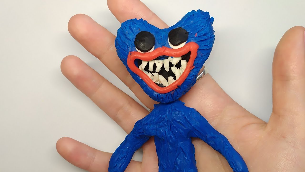 Poppy Playtime Made Huggy Wuggy from polymer clay ★ - YouTube
