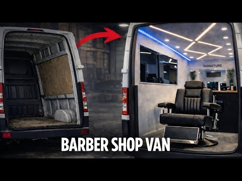 Umbau dieses Lieferwagens zu einem mobilen Friseursalon