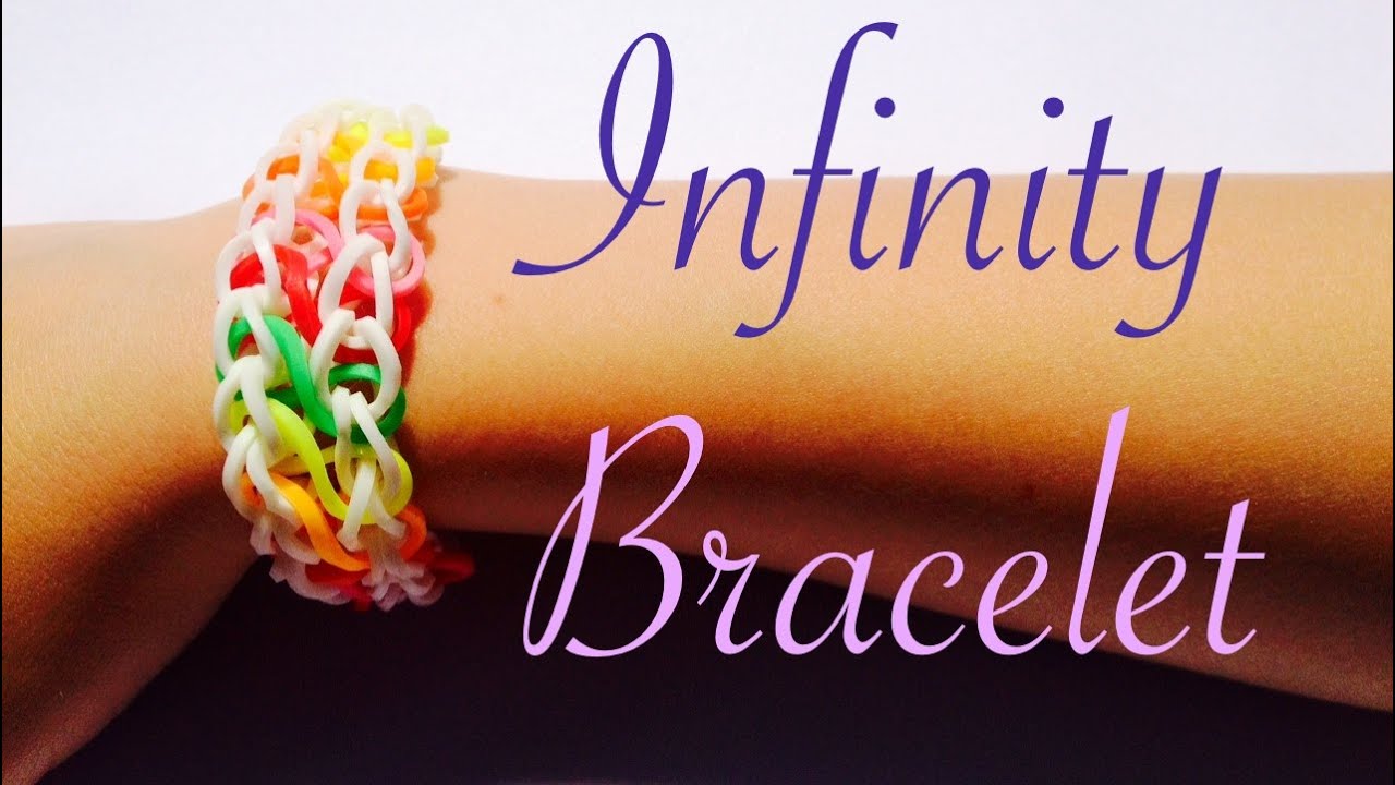 Rainbow Loom - Infinity Bracelet - Tutorial How to (Easy tuto facile ...