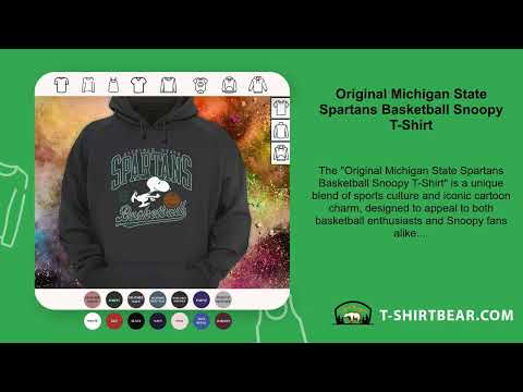 Original Michigan State Spartans Basketball Snoopy T-Shirt - YouTube