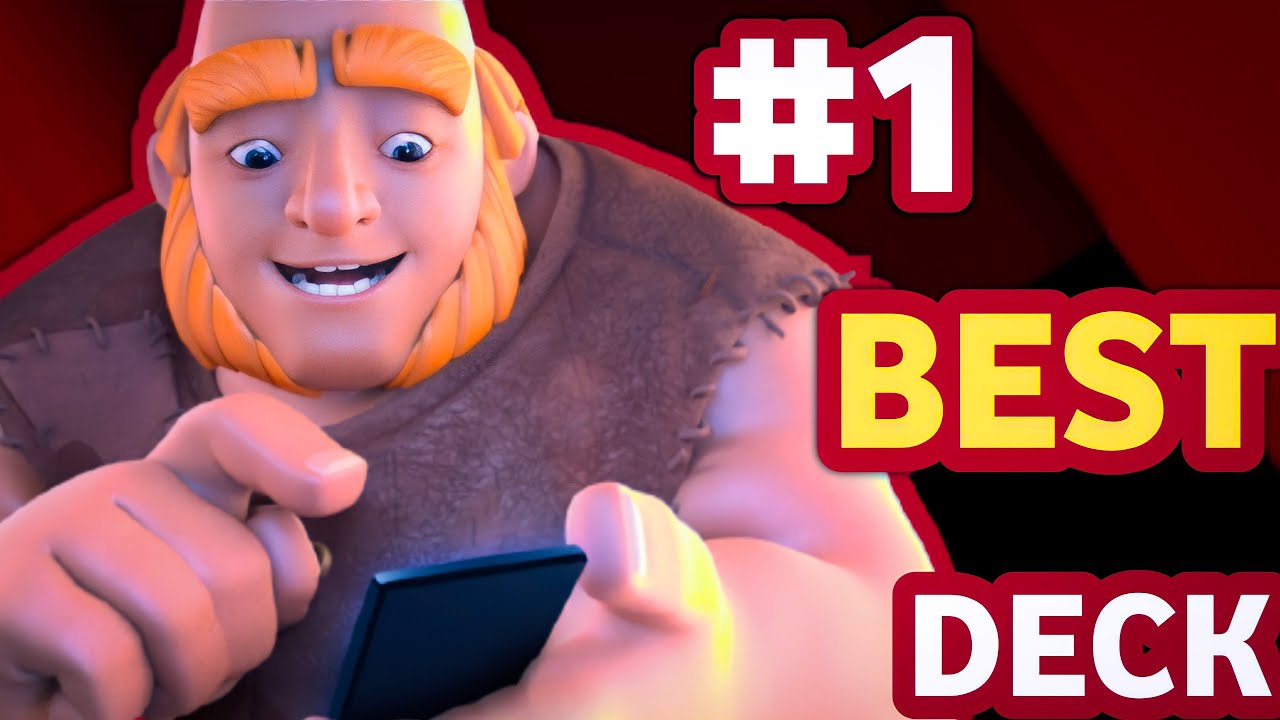 BEST GAINT DECK in CLASH ROYALE 🔥 - YouTube
