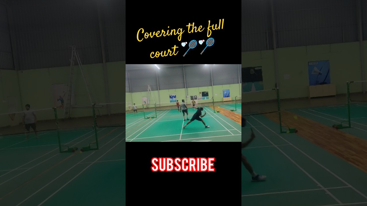 Full court play 🏸🏸🈵🤯 #35 #badminton #youtubeshorts #youtube #youtuber # ...
