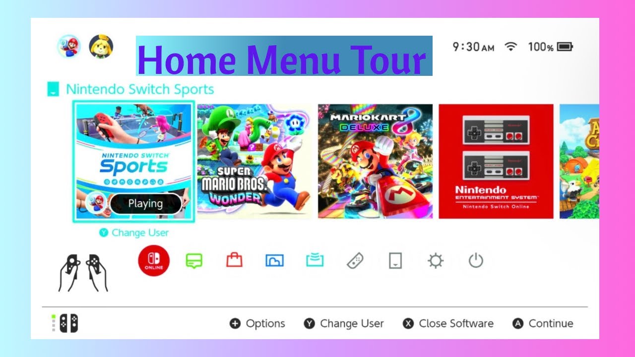 A Tour to my Home Menu - YouTube