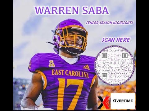 Warren Saba | 2021 ECU Football Senior Season Highlights - YouTube