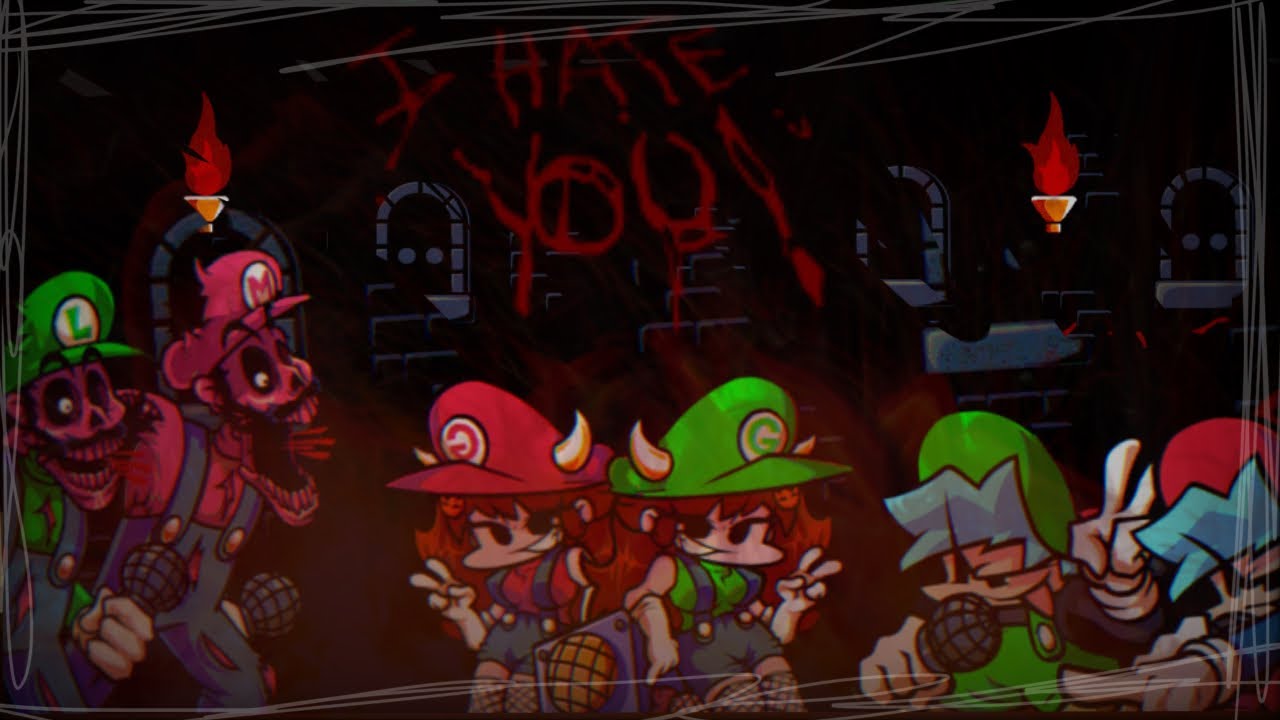 “I HATE YOU!!!” Fnf Mario’s madness v2 I hate you duet - YouTube