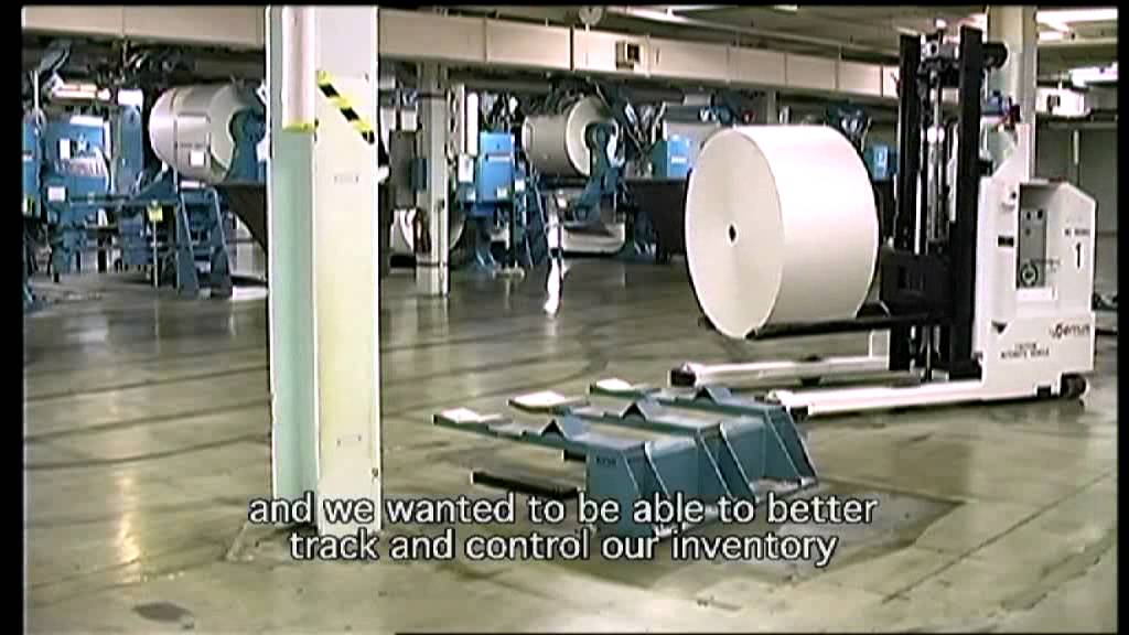 AGV (Automated Guided Vehicle) system for paper reel transport at ...