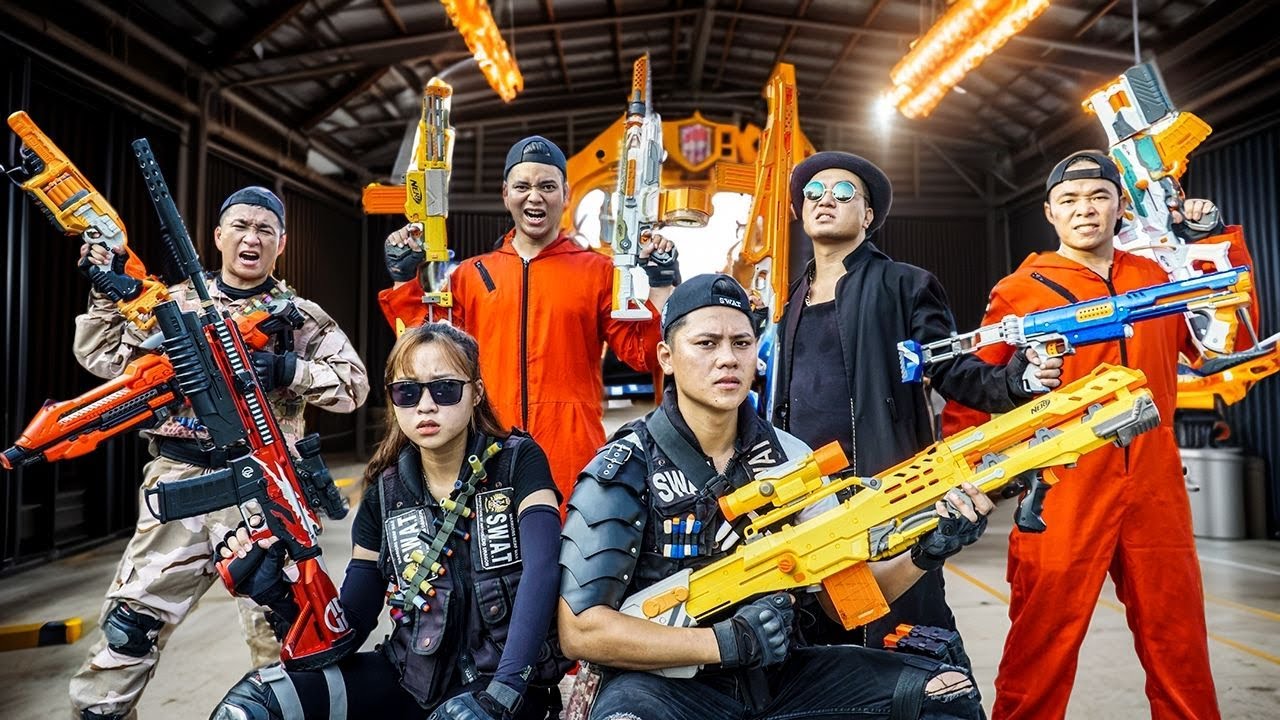 LTT Nerf War: Elite SEAL X Warrior Battles Infamous Gang With Nerf Guns ...