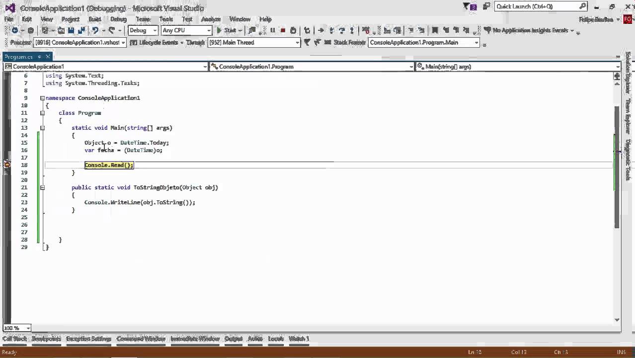 Objeto Object y operador IS | Clases y Objetos | Programando en C# ...