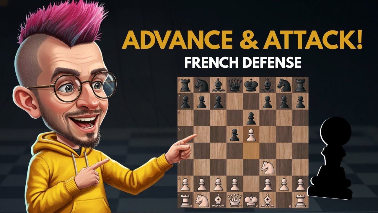 French Defense Advance Variation Battle for the Center! - YouTube