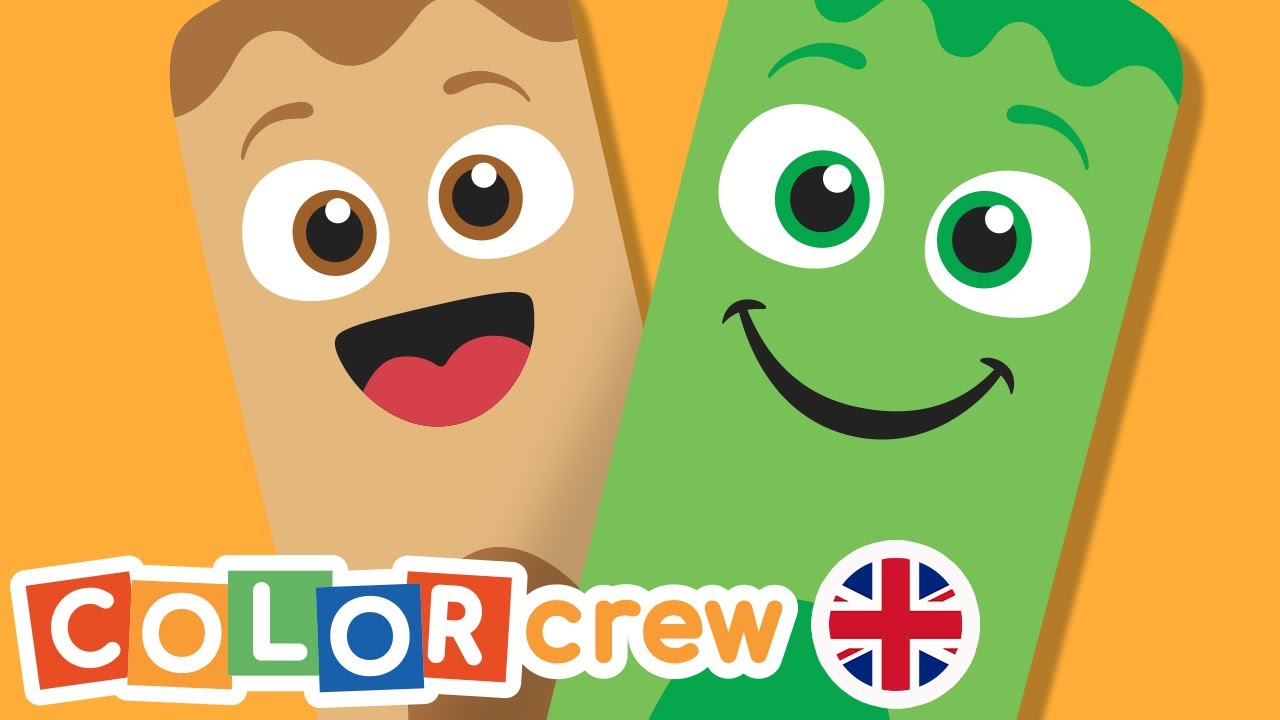 Toddler Learning Video | Color Crew - Brown & Green | @BabyFirst Learn ...
