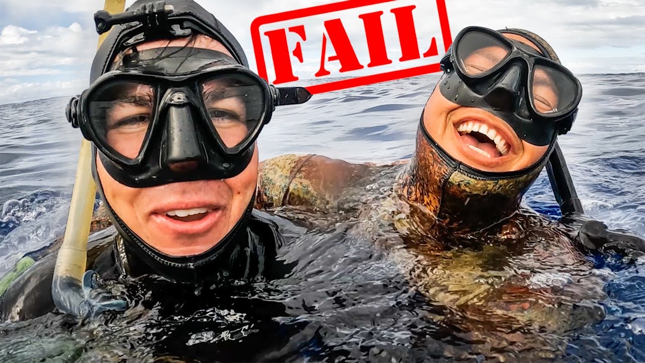 Spearfishing FAIL at the BEST SPOT in Hawaii (epic sashimi) - YouTube