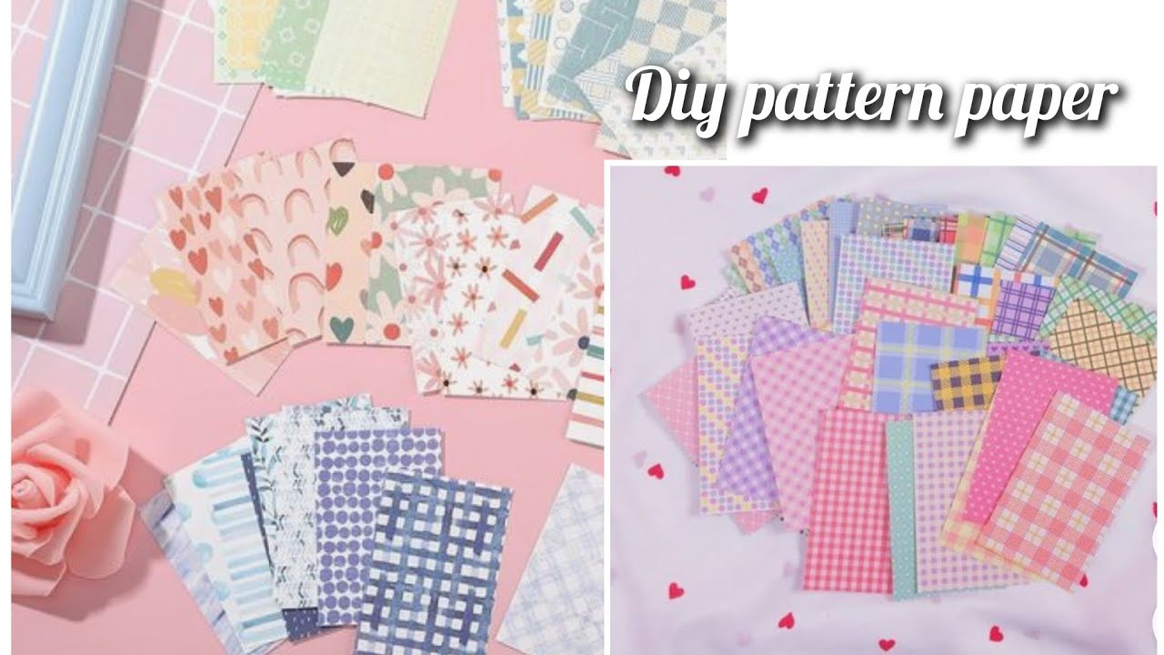 DIY easy pattern paper design ideas #viralvideo #schoolsupplies ...