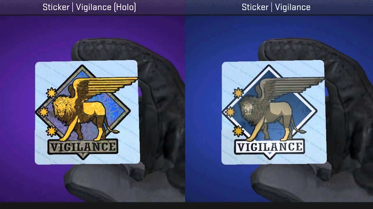Vigilance Stickers Comparison CSGO - YouTube