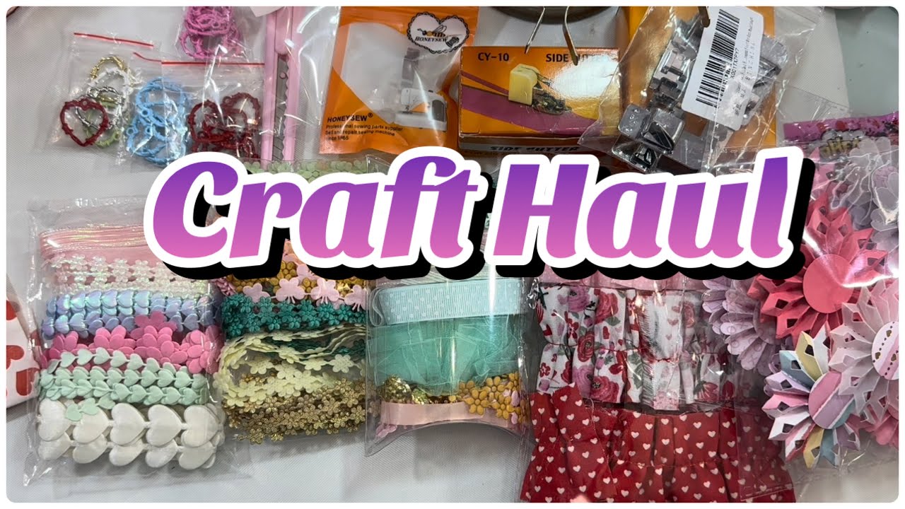 Online Craft Haul - YouTube