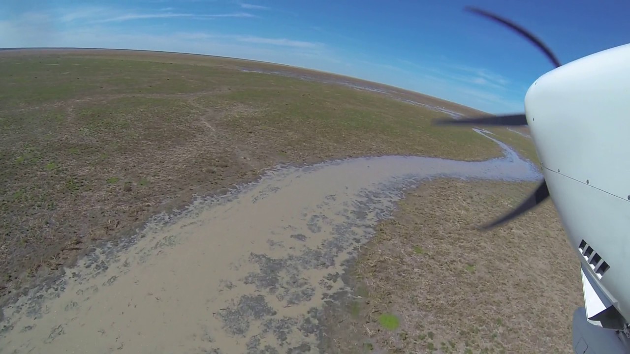 Aerial survey of the Narran Lakes channels - YouTube