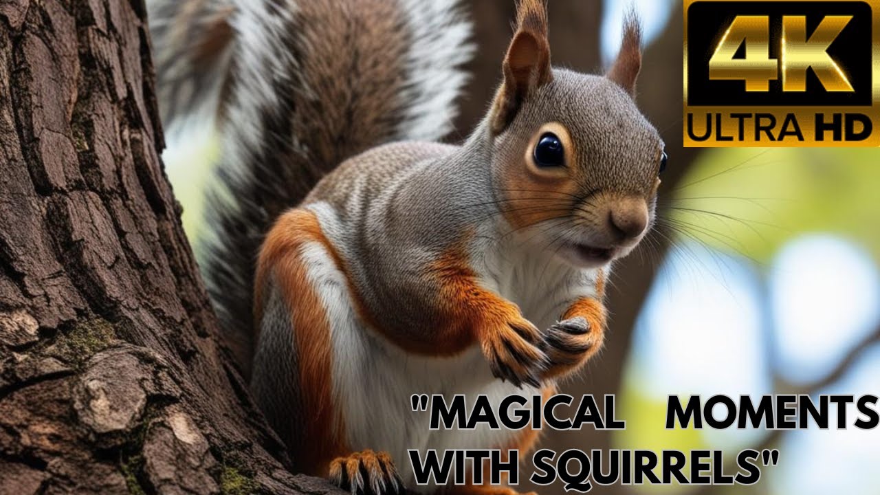 "Relax with Squirrels:Stunning Nature Scenes and Calming Music in High ...
