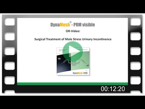 DynaMesh®-PRM visible - OR-Video: Surgical Treatment of Male Stress ...