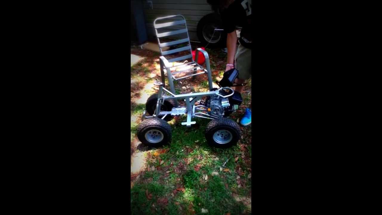 79 cc atv using harbor freight predator engine - YouTube