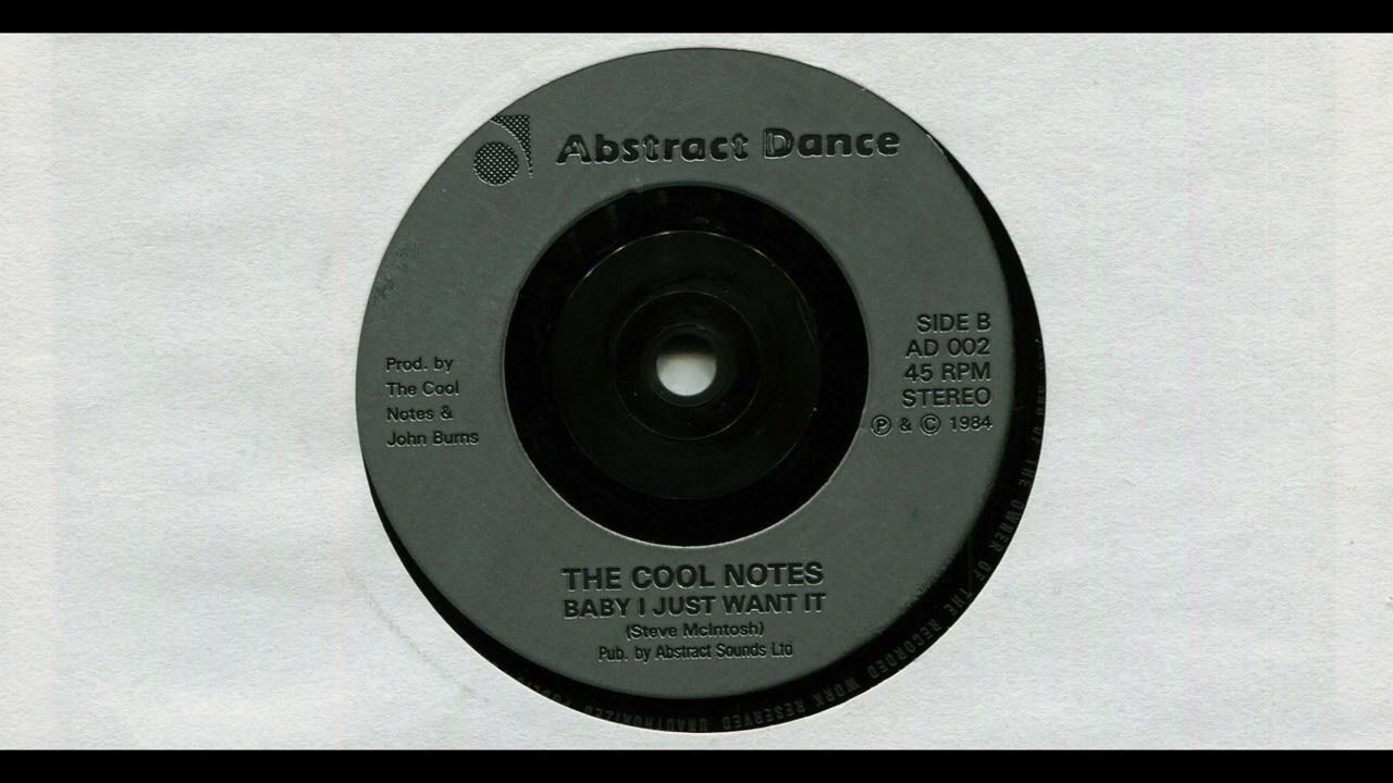 THE COOL NOTES / BABY I JUST WANT IT / 1984 / B-SIDE / 7'' VINYL / 80'S ...