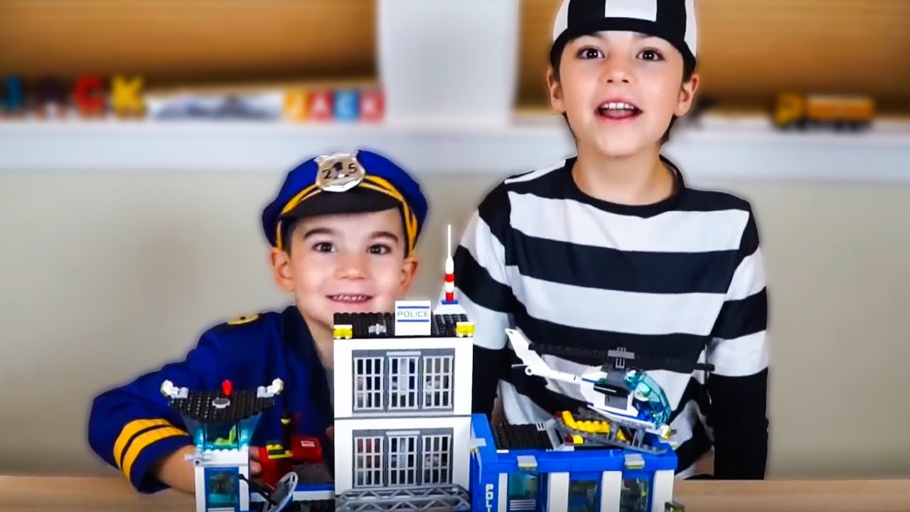 Police Rescue Costume Pretend Play! | Lego City Police & Fun Cops Skits ...