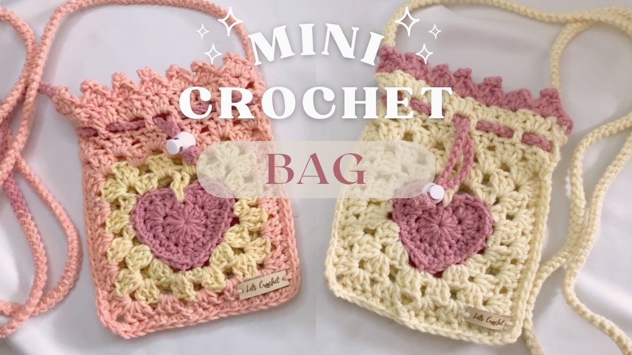 TAS RAJUT MINI | MINI CROCHET BAG TUTORIAL - YouTube