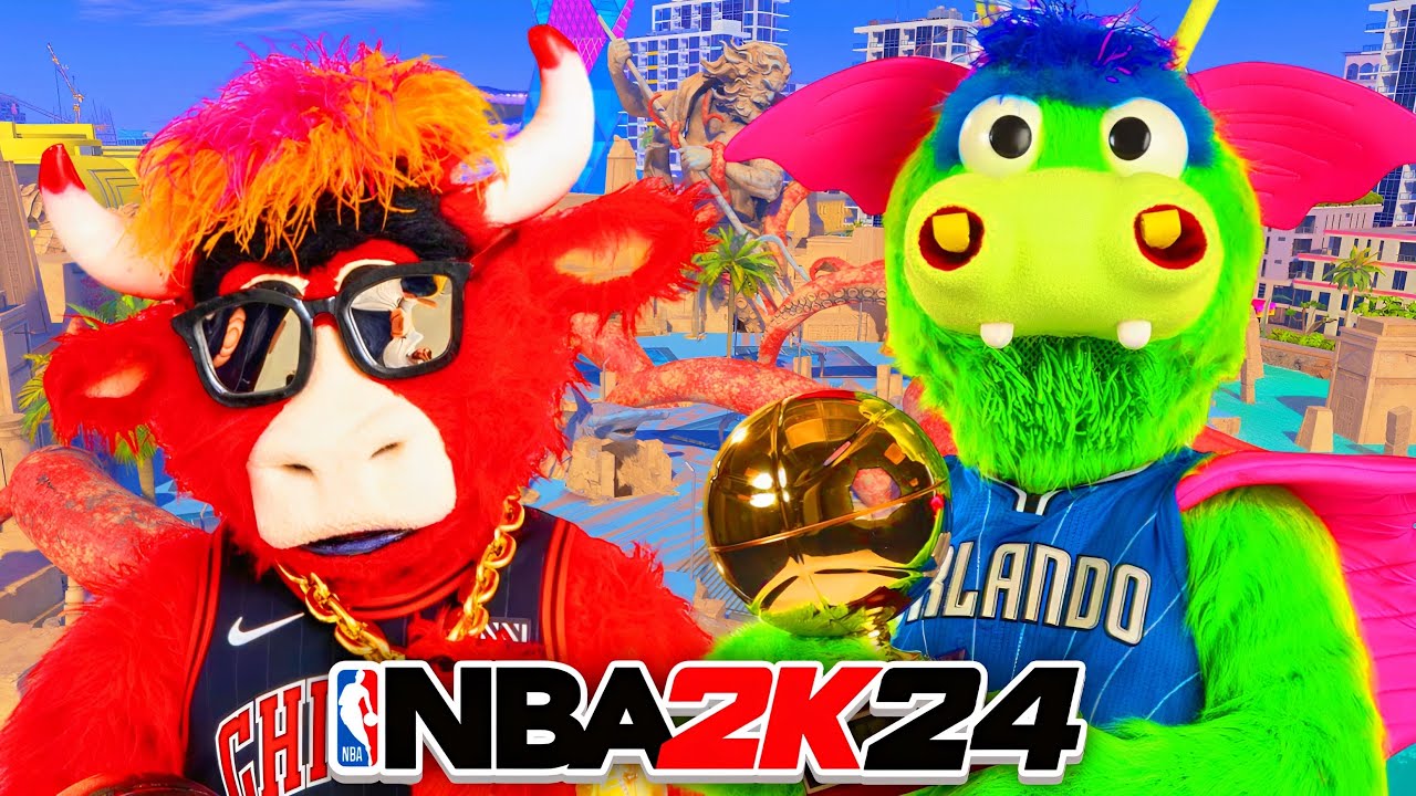 I TOOK 2 NBA MASCOTS TO DOMINATE THE 2v2 THEATER IN NBA2K24 - YouTube