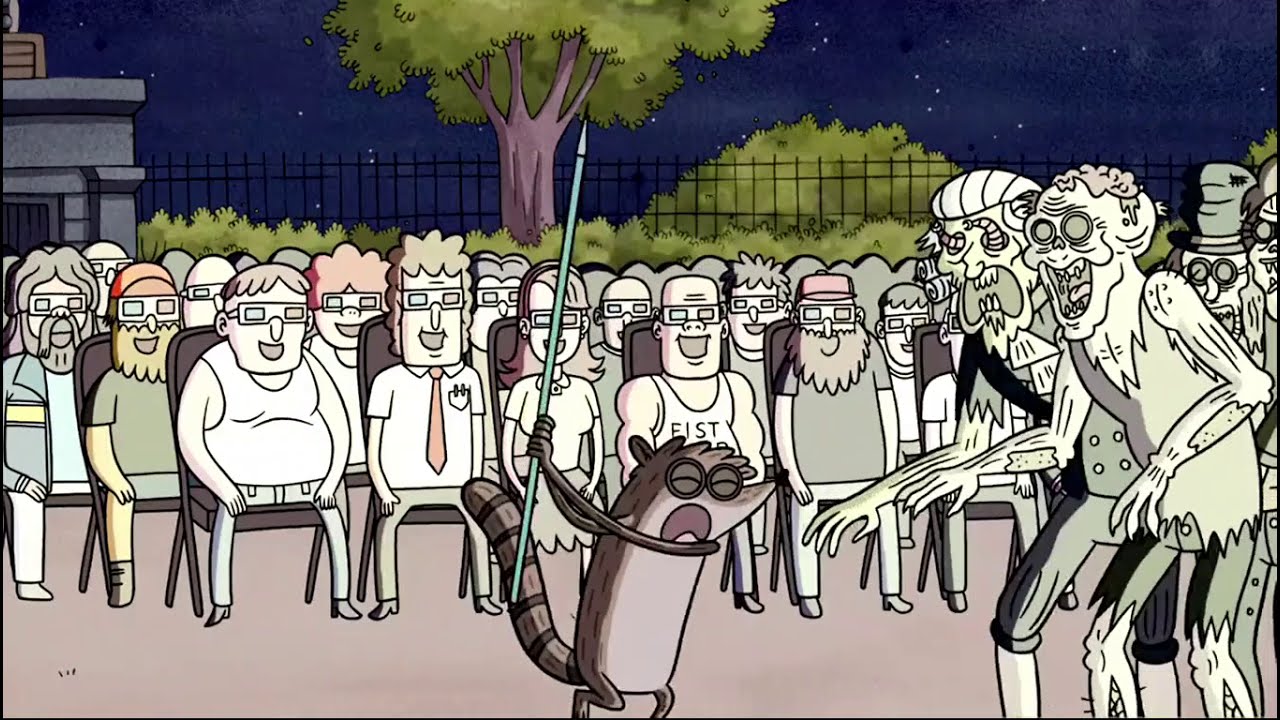 Regular Show - Rigby Fighting Zombies - YouTube