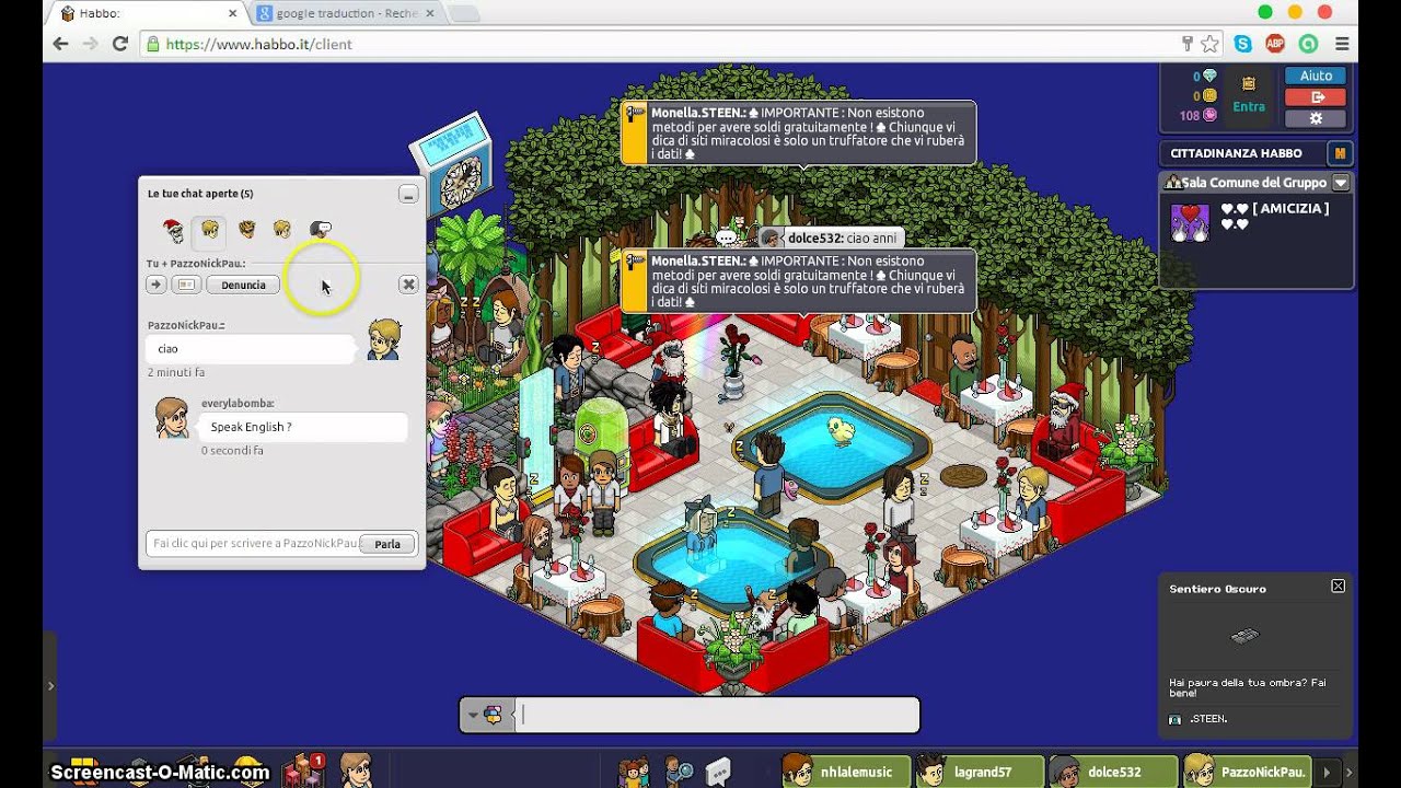 Caméra cachée habbo italien ATTENTION PERVERS ! - YouTube