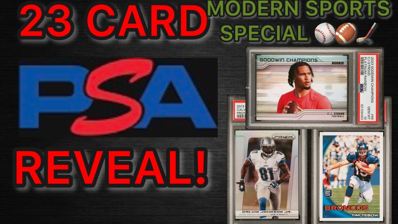 Quick 23 Card Psa Reveal, Modern Sports Special - Youtube