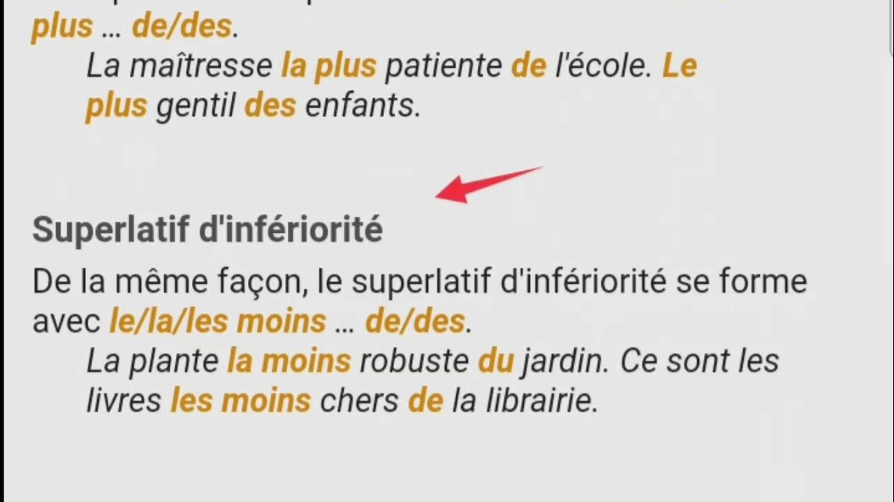 Grammaire, le comparatif et le superlatif 3/3 - YouTube