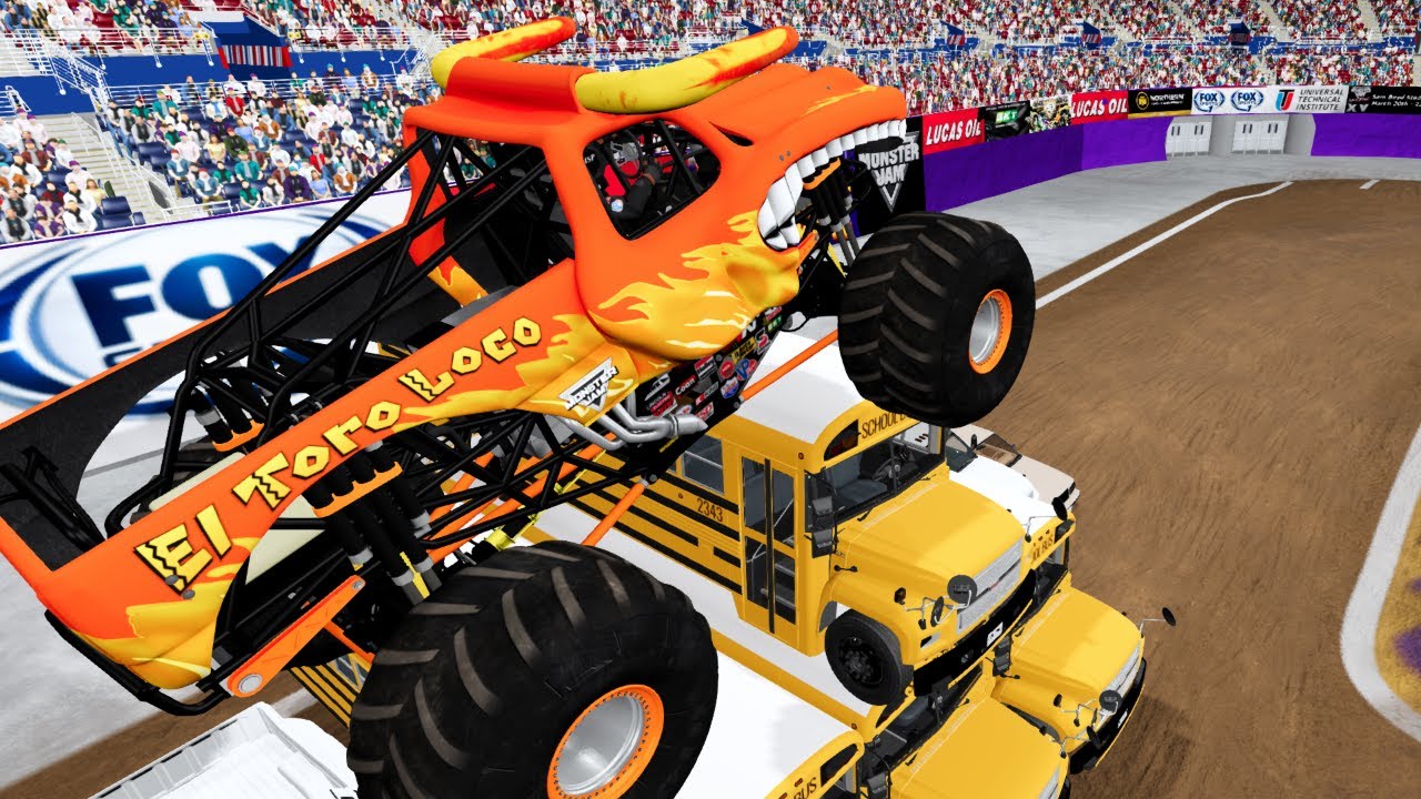 El Toro Loco Epic Monster Truck Flips and Crashes Uncut - YouTube