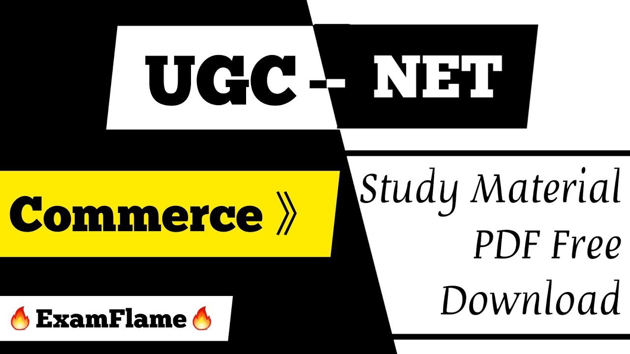 UGC NET Commerce Paper 2 Study Material PDF Download [Free] 2024 - YouTube