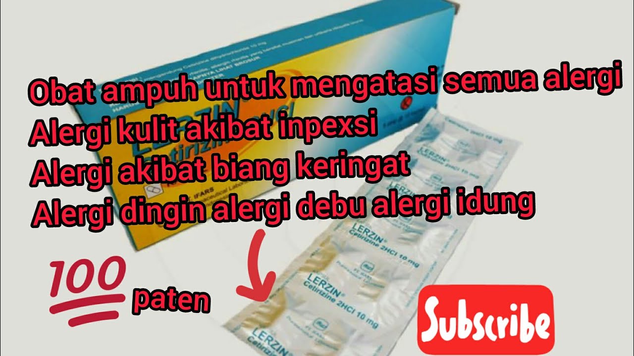 Lerzin kapsul untuk mengatasi segala alergi kulit biang keringat ...