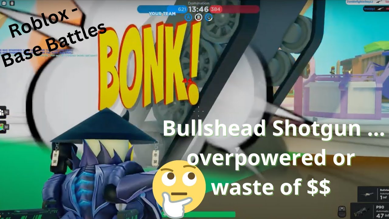 Roblox Base Battles - Bullshead Shotgun Review - YouTube