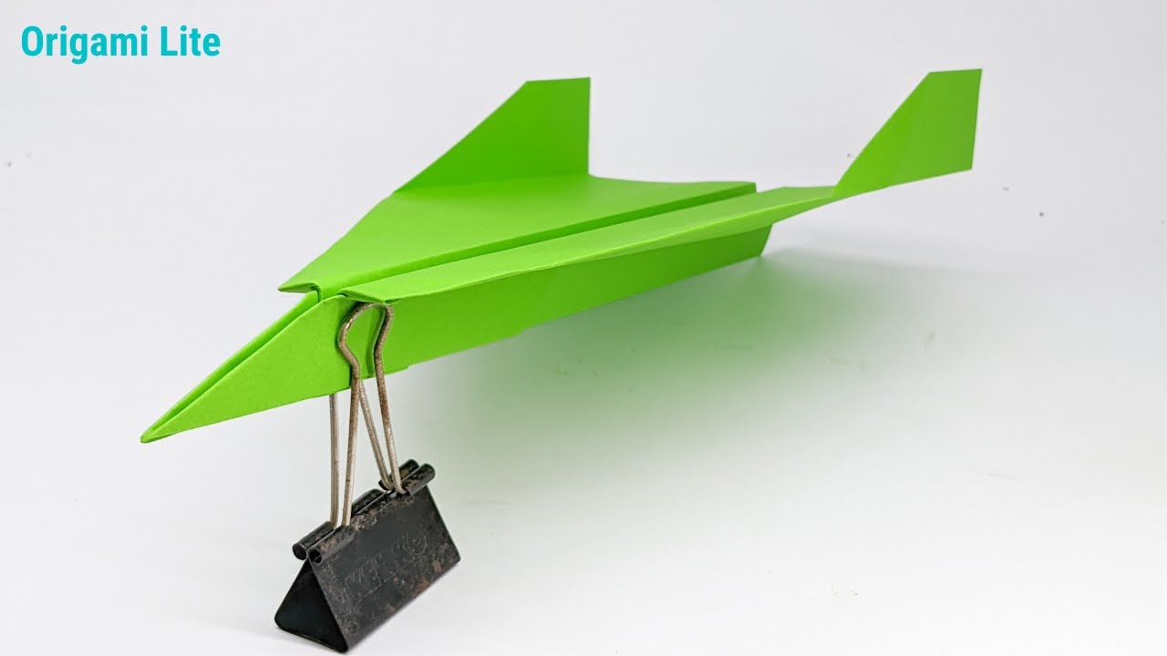 How To Make A Paper Airplane Foldable Flight - YouTube