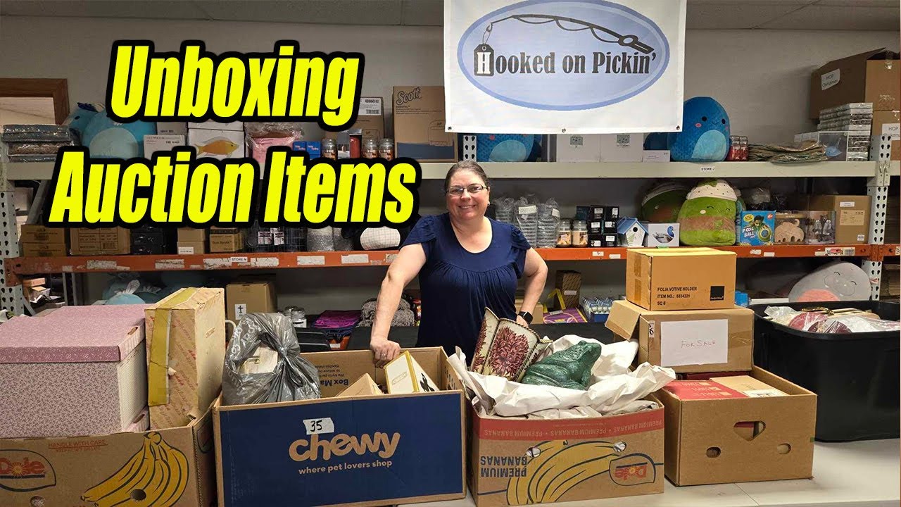 Unboxing Auction Finds! Mystery items, James and Lexi Finds and much ...