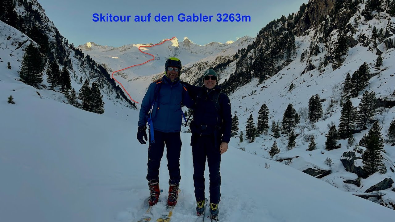 Skitour auf den Gabler 3263m in den östlichen Zillertaler Alpen - YouTube